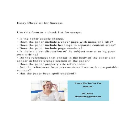 Essay Checklist for SuccessUse this form as a check list f.docx