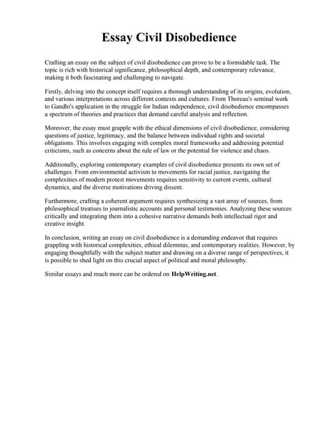 Essay On Civil Disobedience.pdf