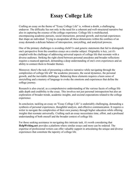 Life After High School Essay. Western Washington University | PDF