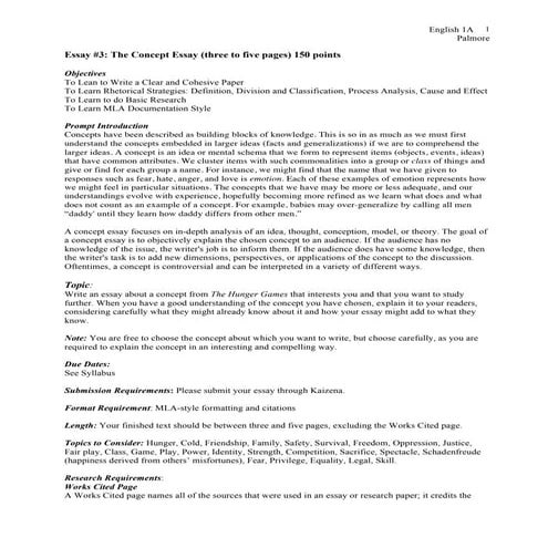 Concept essay student example | PDF