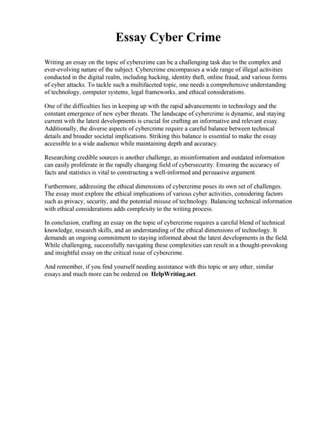 Internet Safety Essay.pdf | Internet Safety | Parenting