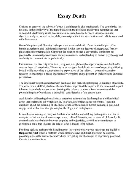 Essay On Death And Dying.pdf