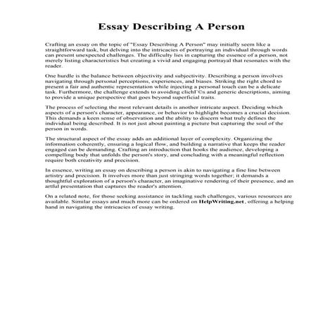 Essay Describing A Person.pdf