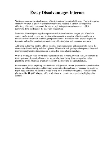 Essay On Advantages And Disadvantages Of Television.pdf | Lifestyle | Genres