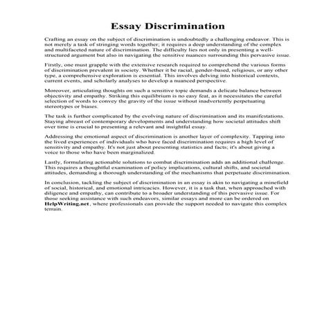Essay Discrimination.pdf