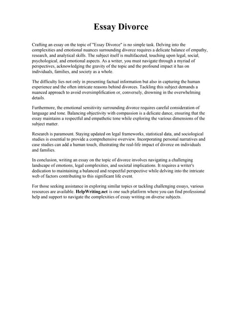 Essay About Divorce.pdf