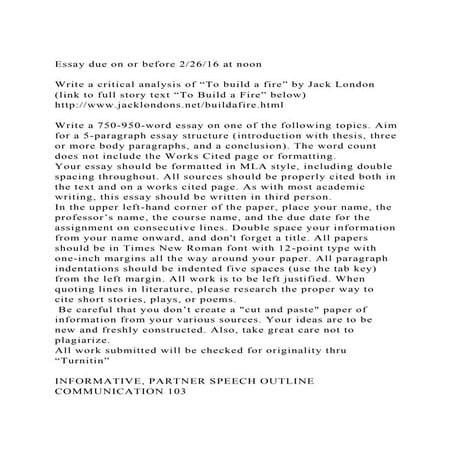 Essay due on or before 22616 at noonWrite a critical analysi.docx