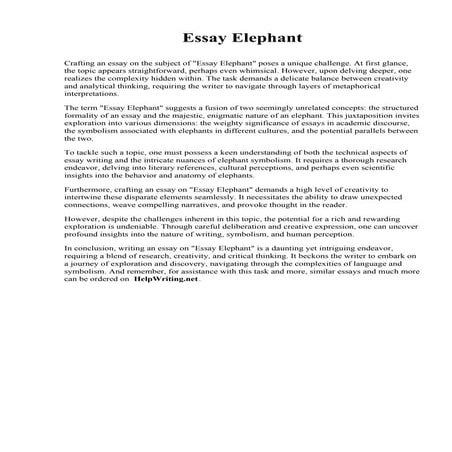 Essay Elephant.pdf