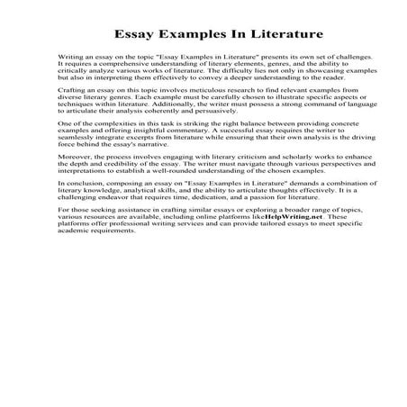 Essay Examples In Literature.pdf