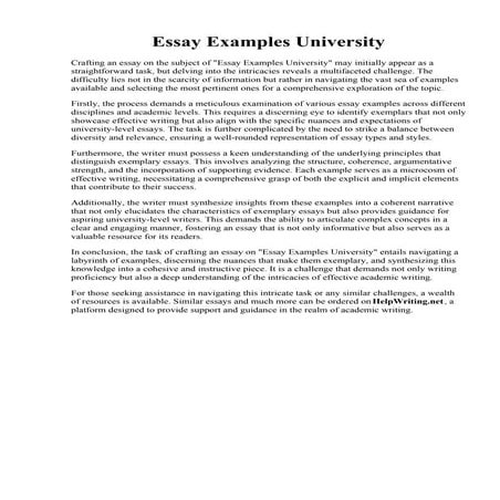 Essay Examples University.pdfEssay Examples University. College Essay ...