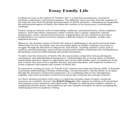 Essay Family Life.pdf