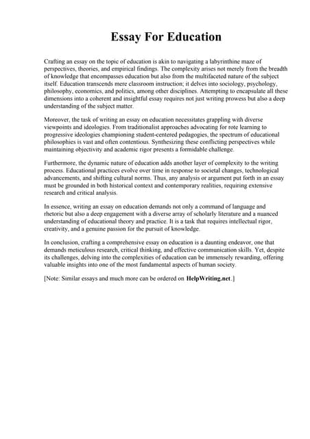 Essay On Purpose Of Education.pdf