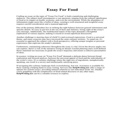 Essay For Food.pdf