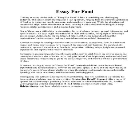 Essay For Food.pdf