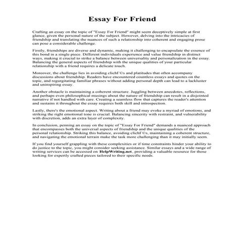 Essay For Friend.pdf