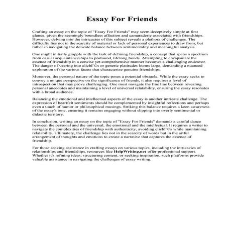 Essay For Friends.pdf