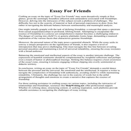 Essay For Friends.pdf