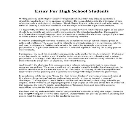 Essay For High School Students.pdf