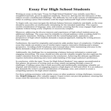Essay For High School Students.pdf
