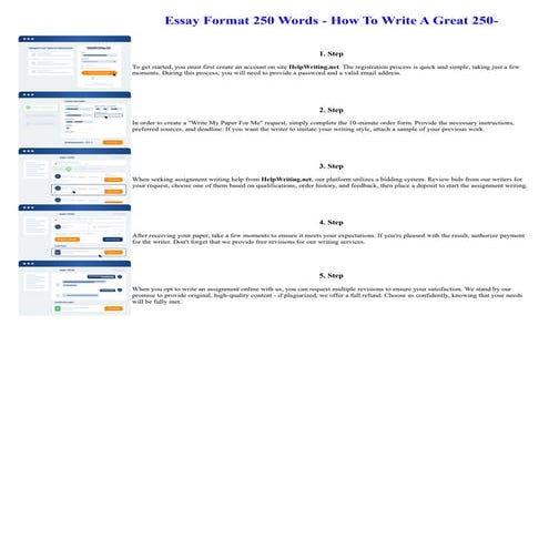 Essay Format 250 Words - How To Write A Great 250- | PDF