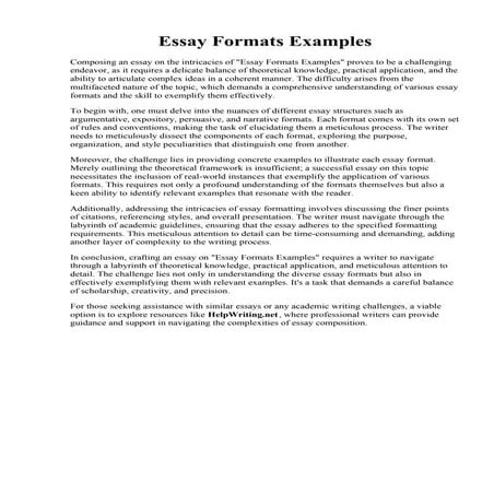 Essay Formats Examples.pdf