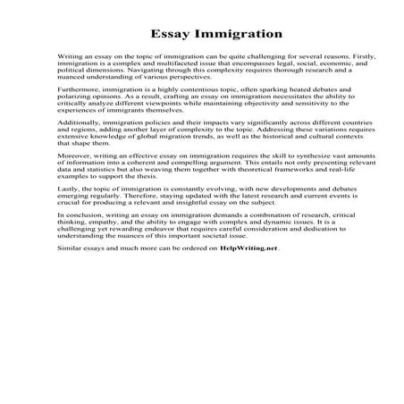 Essay About Immigration.pdf