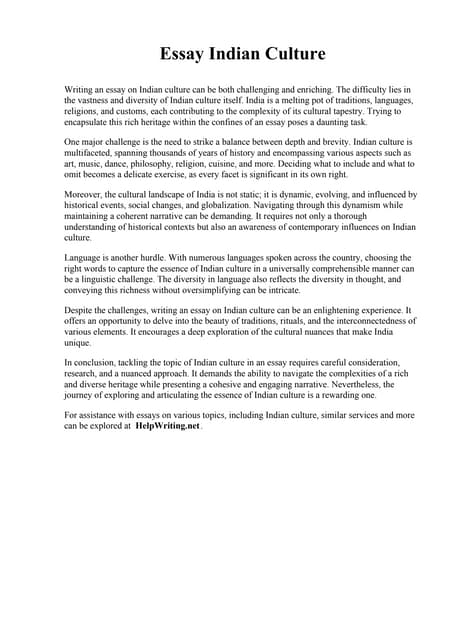 Essay Of Indian Culture.pdf