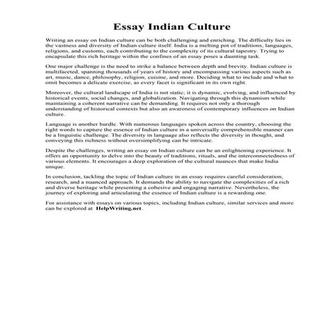 Essay Indian Culture.pdf