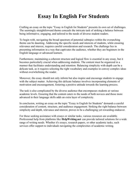 English Essays For High School Students.pdf | Secondary Education | Education