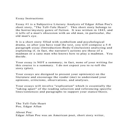 Tell tale heart | PDF