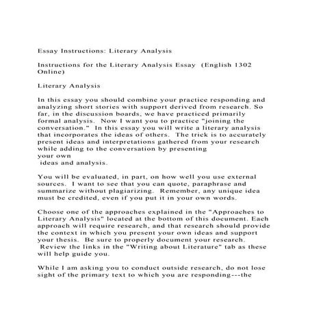 Essay Instructions Literary AnalysisInstructions for the Li.docx