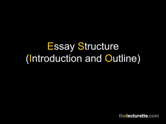 Essay Writing (Structure) | PPT