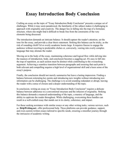 Closing Words For Essays | PDF