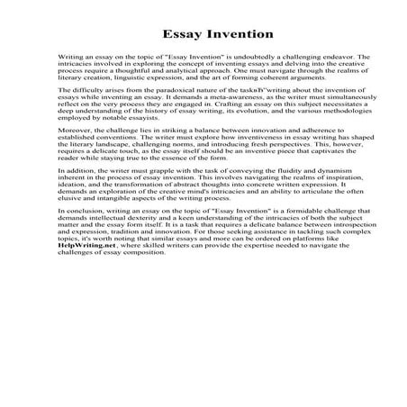 Essay Invention.pdf
