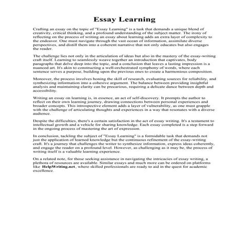 Essay Learning.pdf