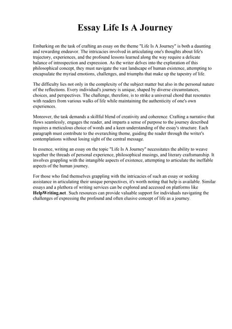 Sample Essay About Life.pdf