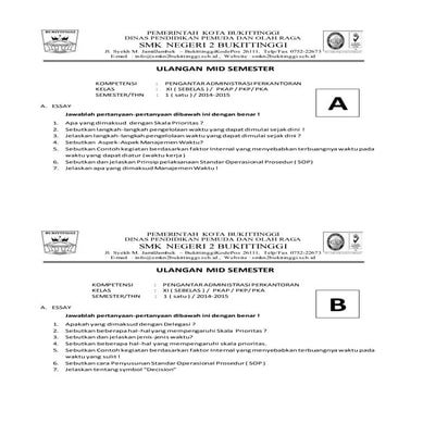 Essay mid peng.adp kls xi tp 2014 2015 | DOCX