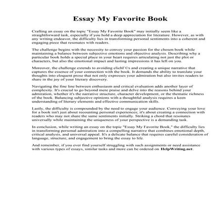 Essay My Favorite Hobby.pdf