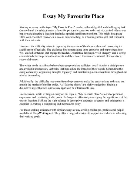 Describe Your Favorite Place Essay.pdf