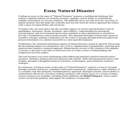 Essay Natural Disaster.pdf