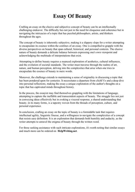Essay About Beauty.pdf