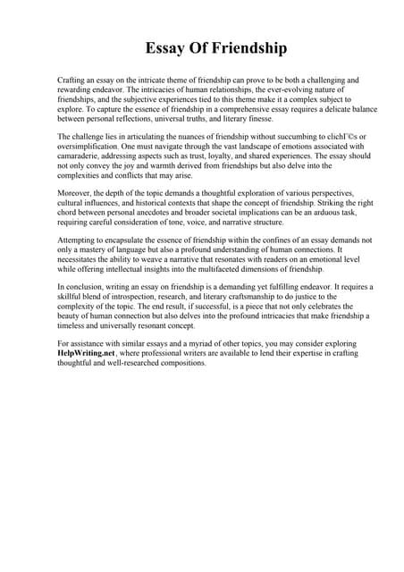 Essay Of Friend.pdf