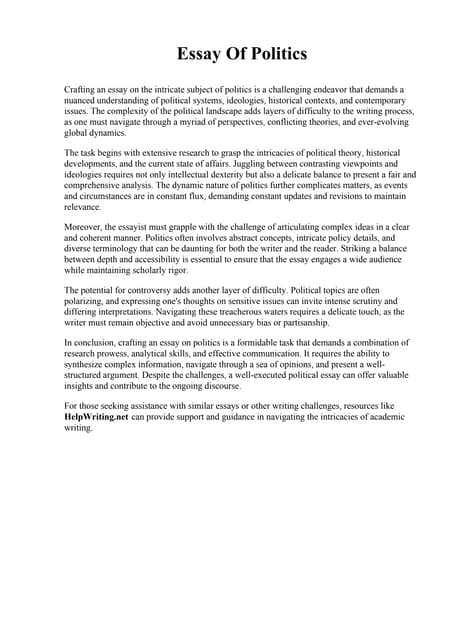 Comparative Politics Essay.pdf