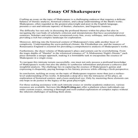 Essay Of Shakespeare.pdf