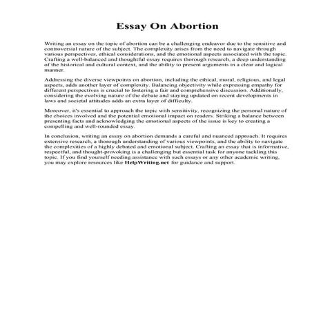 Essay On Abortion.pdf