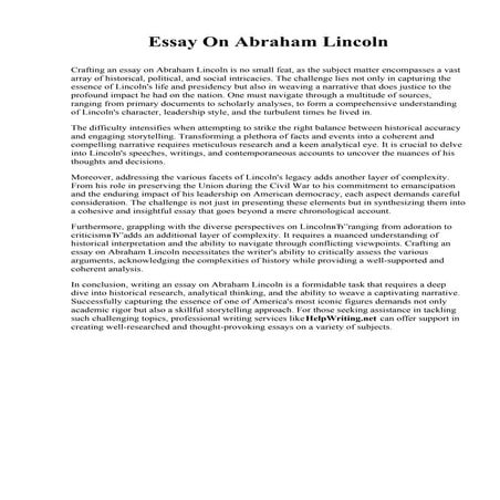 Essay Of Abraham Lincoln.pdf