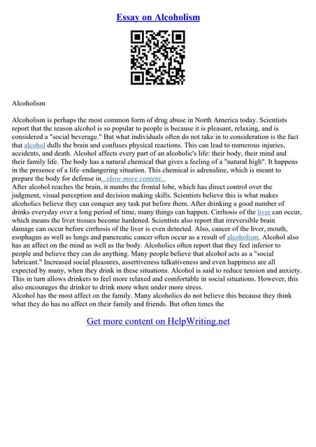 Alcohol Presentation | PPT