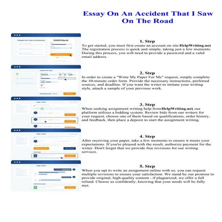 Essay On An Accident That I Saw On The Road | PDF | Freelance Writing ...