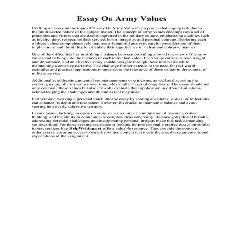 Essay On Army Values.pdf