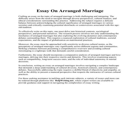 Essay On Arranged Marriage.pdf